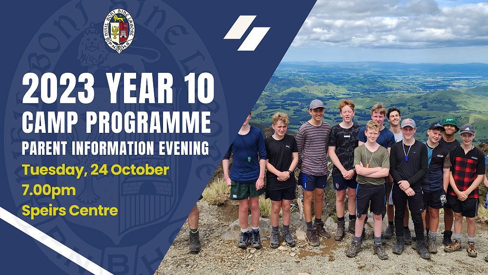 Year 10 Camp - Parent Information Evening