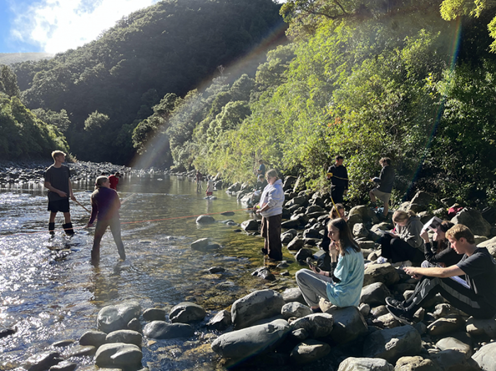 Geographers investigate local rivers