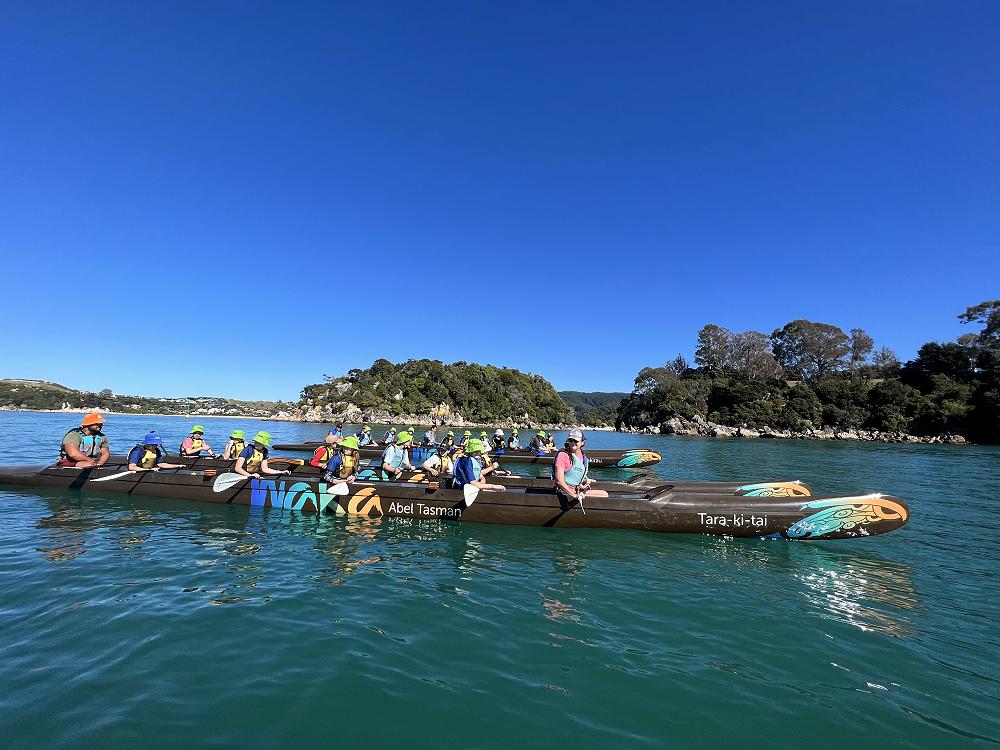 Waka Ama - Year 8's on the water