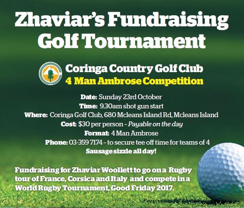 Fundraising Golf Tournament — PANUI / NEWSLETTER 21 October 2016