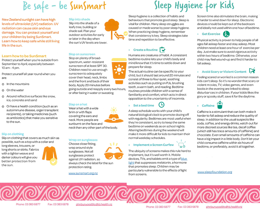 SunSmart & Sleep Hygiene — Newsletter - Term 4, Week 10