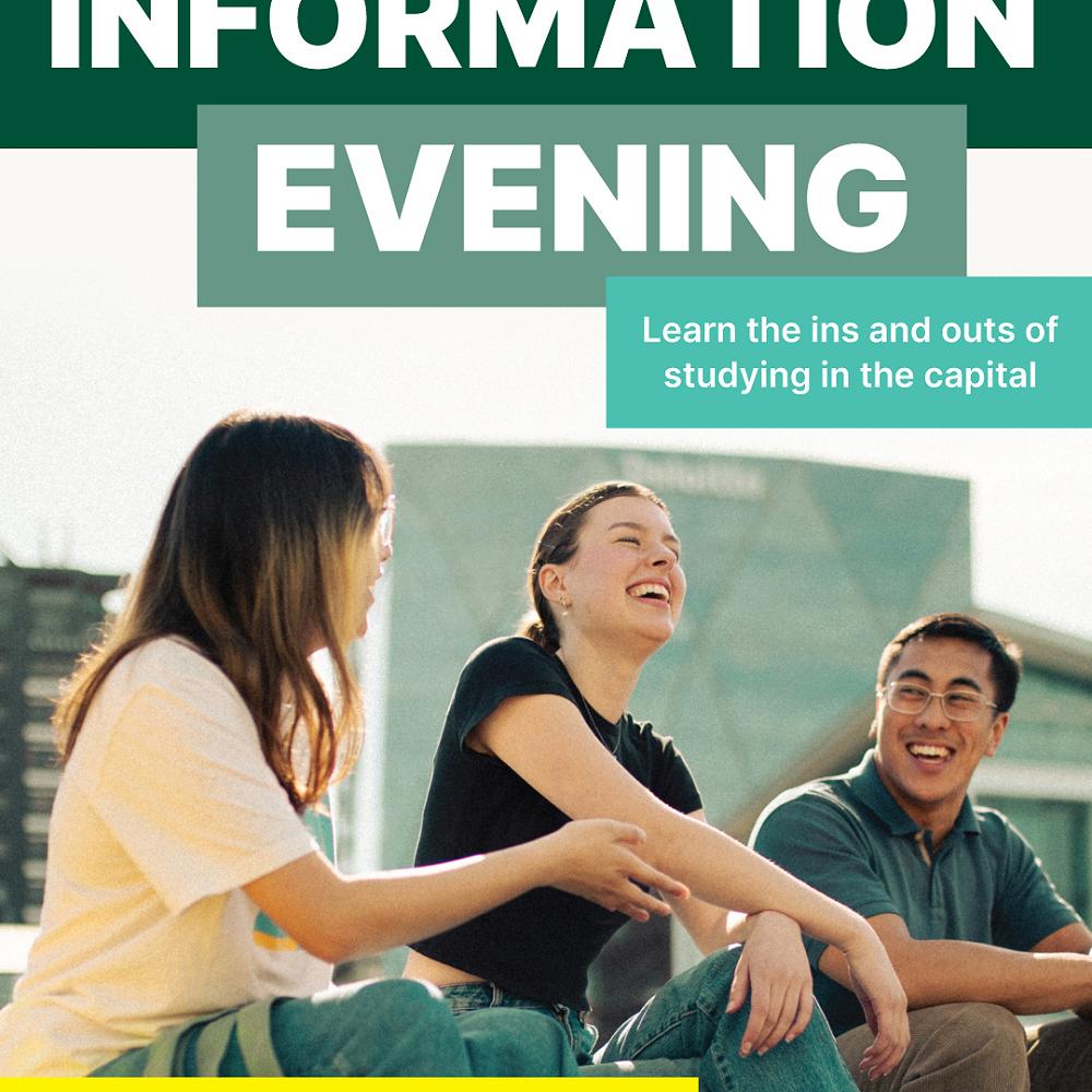 Upcoming University information evenings