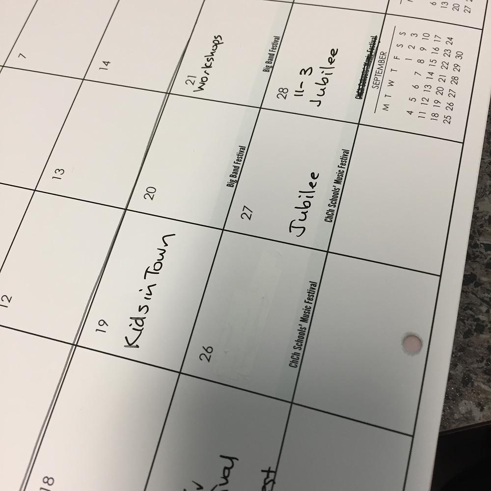 Term Four Music Dates