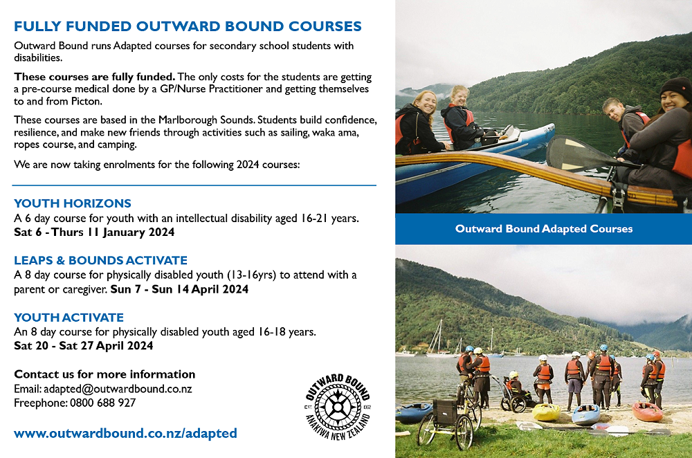 Outward Bound 2024 — Panui / Newsletter - 11 August 2023