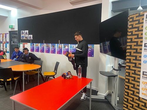 Jordan Riki (Class of 2017) Visits STC