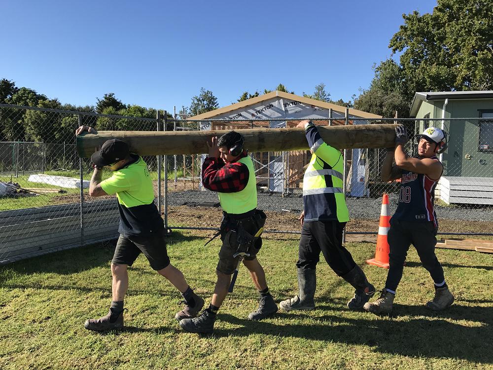Obstacle Course working bee - nearly finished!