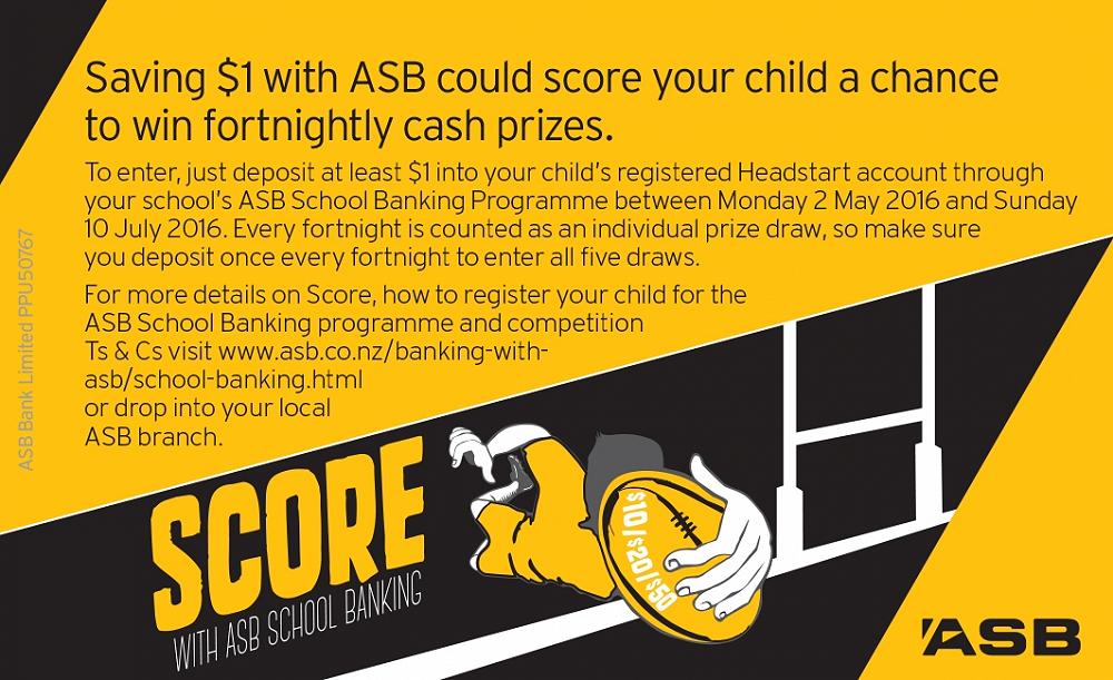Be in to win fortnightly cash prizes with ASB