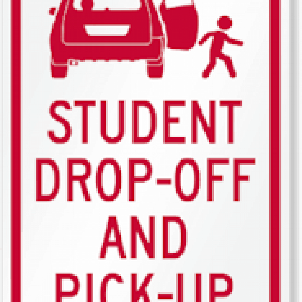 Drop off and pickup for students under CPF, Red