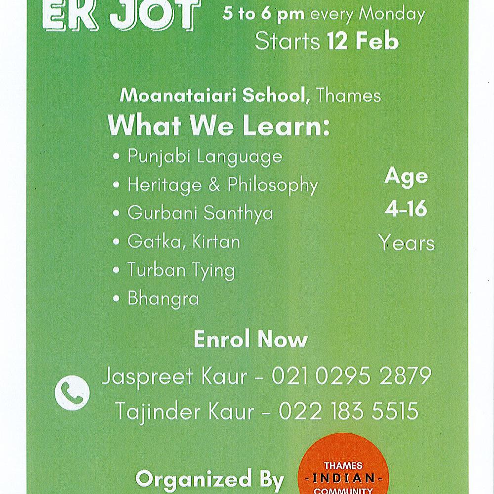 EK JOT - Sikh Heritage School — Pārāwai Pānui - 9 February 2024 (Week 1 ...