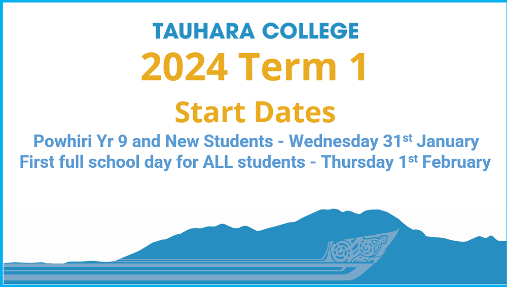 2024 Term 1 Start Dates