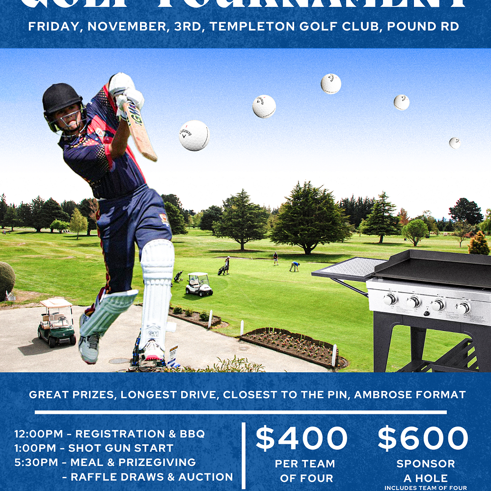 Annual Fundraising Golf Tournament — Panui / Newsletter - 8 September 2023