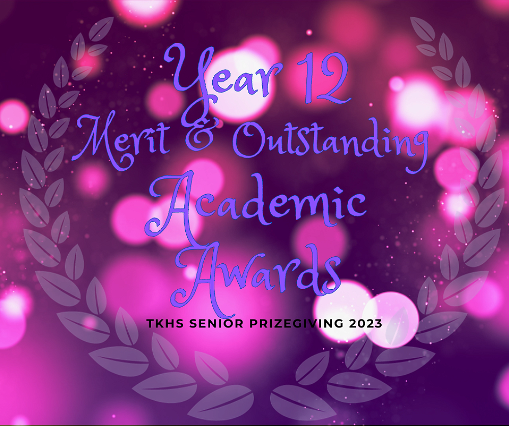 Year 12 Merit and Outstanding Academic Awards 2023 — TKHS Newsletter ...