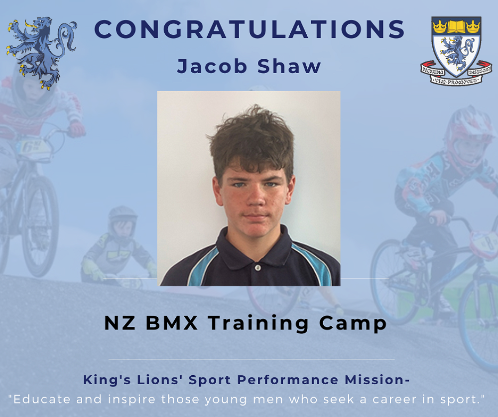 Congratulations to Jacob Shaw