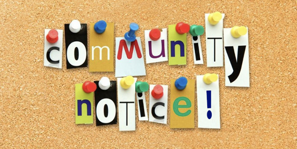 Community Notices - April 2025 — Newsletter • 04 March 2024