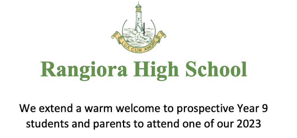 Rangiora High School information for Year 8