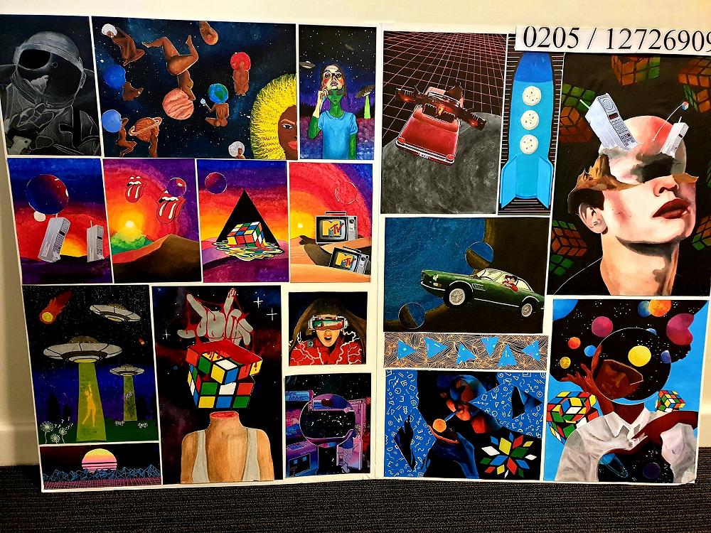 Check out some of our talented senior student's painted artboards!