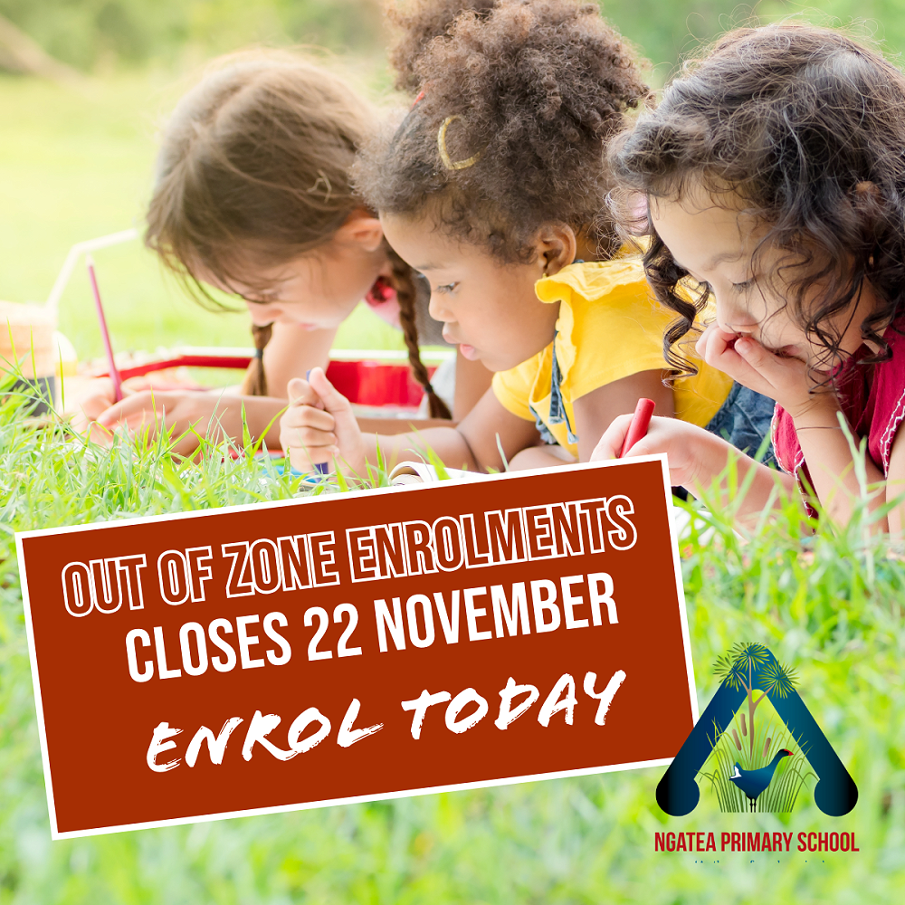 NGATEA PRIMARY SCHOOL 2025 OUT OF ZONE ENROLMENTS