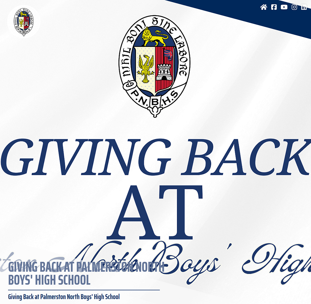 Giving Back at Palmerston North Boys’ High School — PNBHS Hakihea ǀ ...