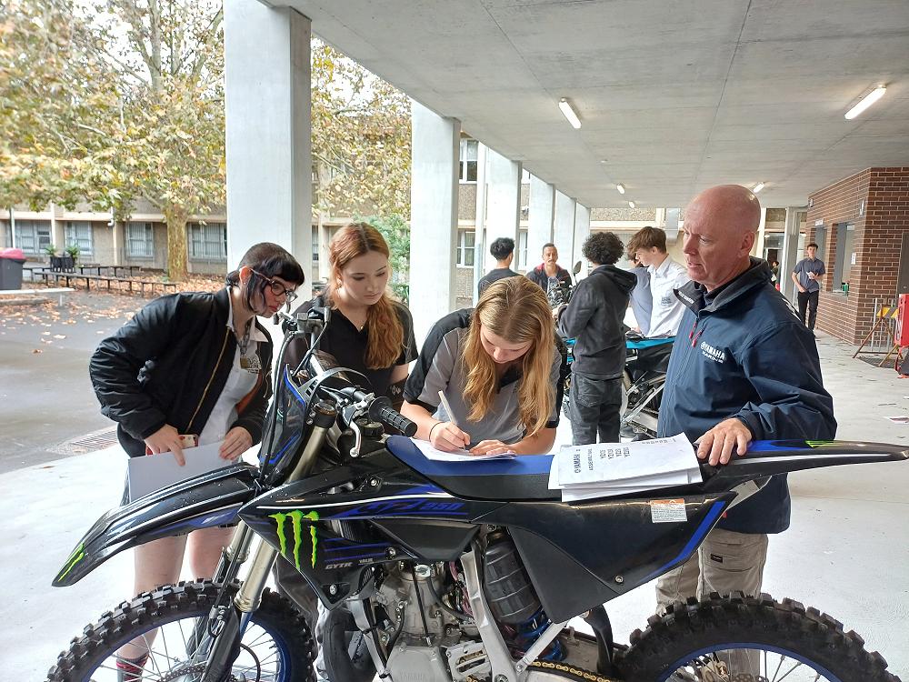 Full Throttle Learning: Students Take Part in Yamaha Motorcycle Workshop