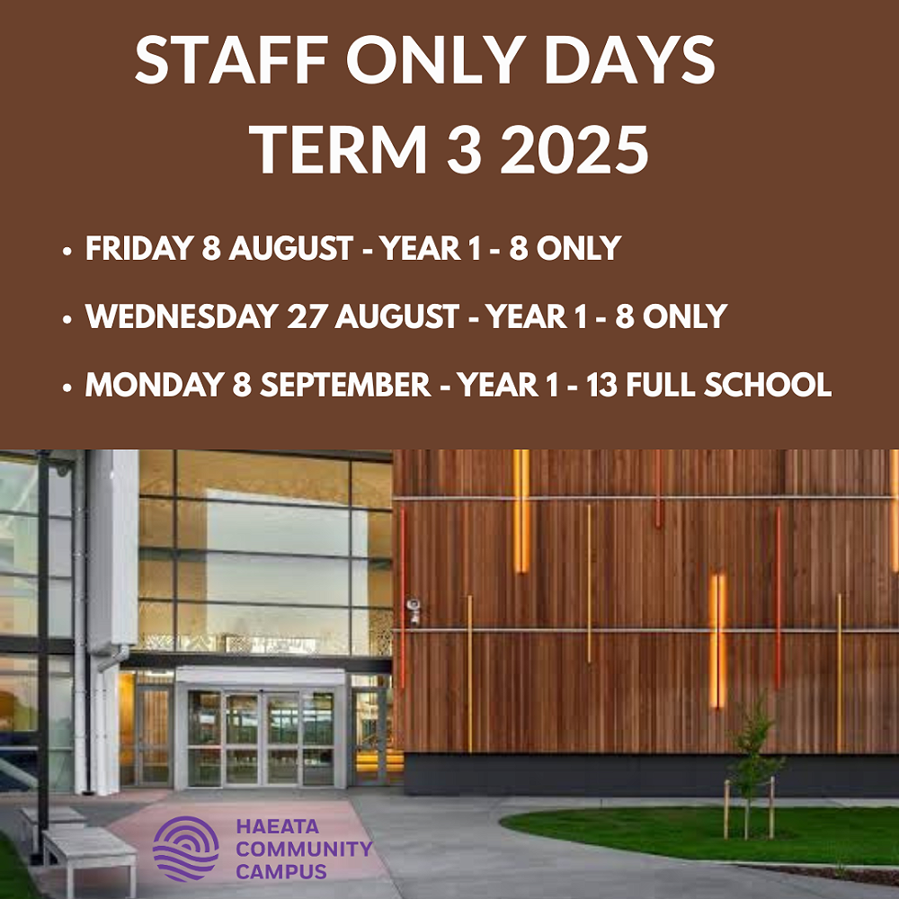 Term 3 Important Dates