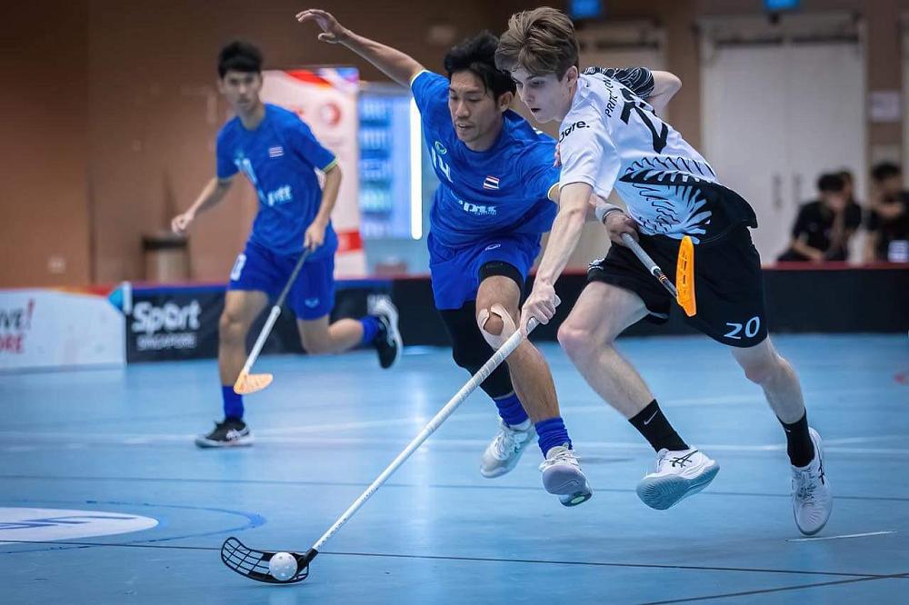 Henry representing NZ in Floorball again