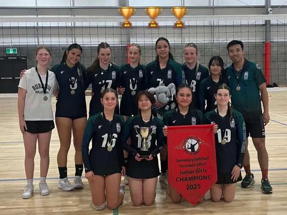 Canterbury Junior Girls Volleyball Champions!