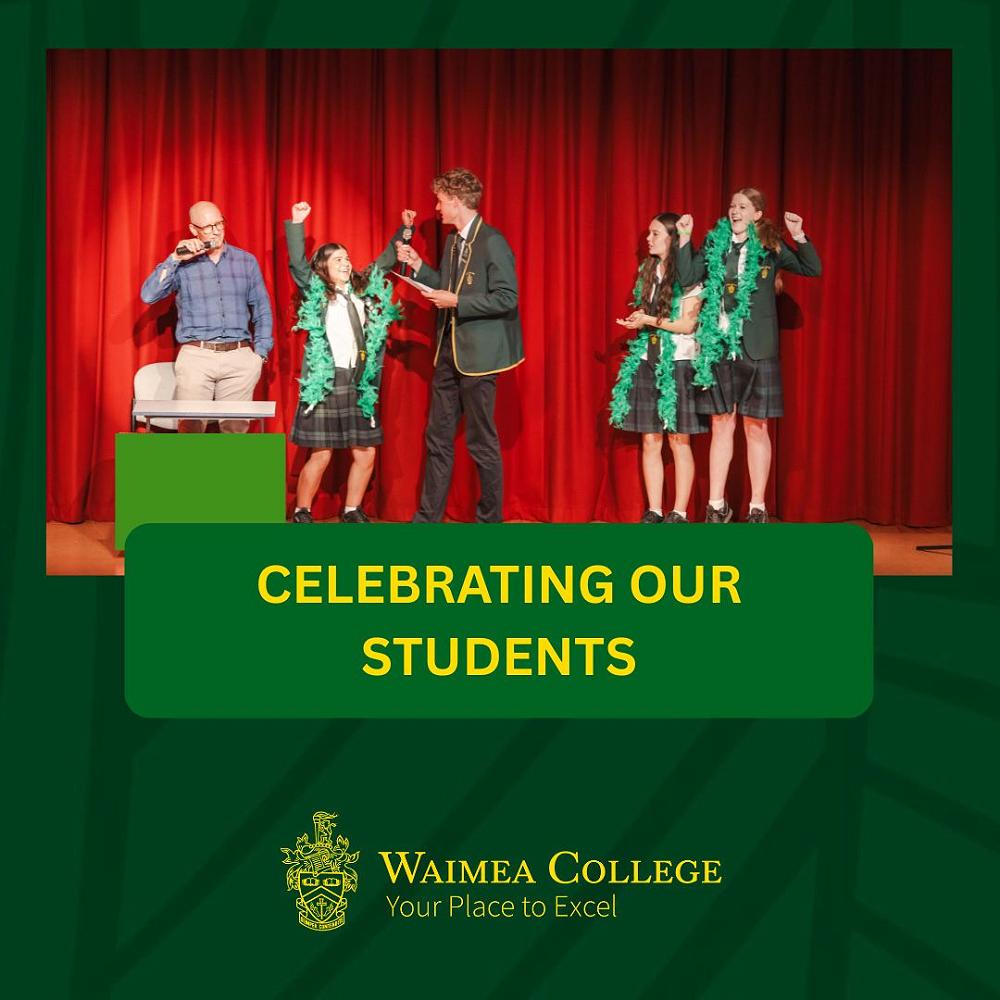 Celebrating Our Students at Waimea College