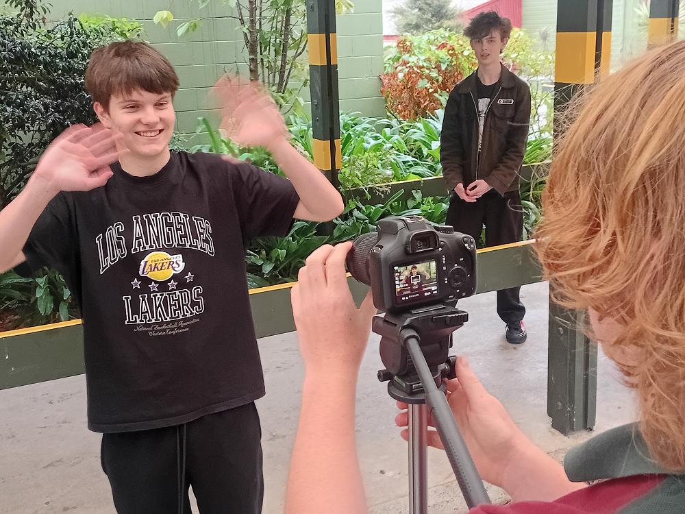 Media Studies Students Learning How to Film