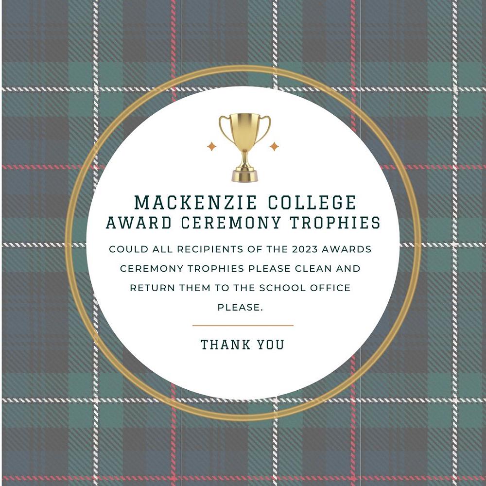 TIME TO RETURN TROPHIES