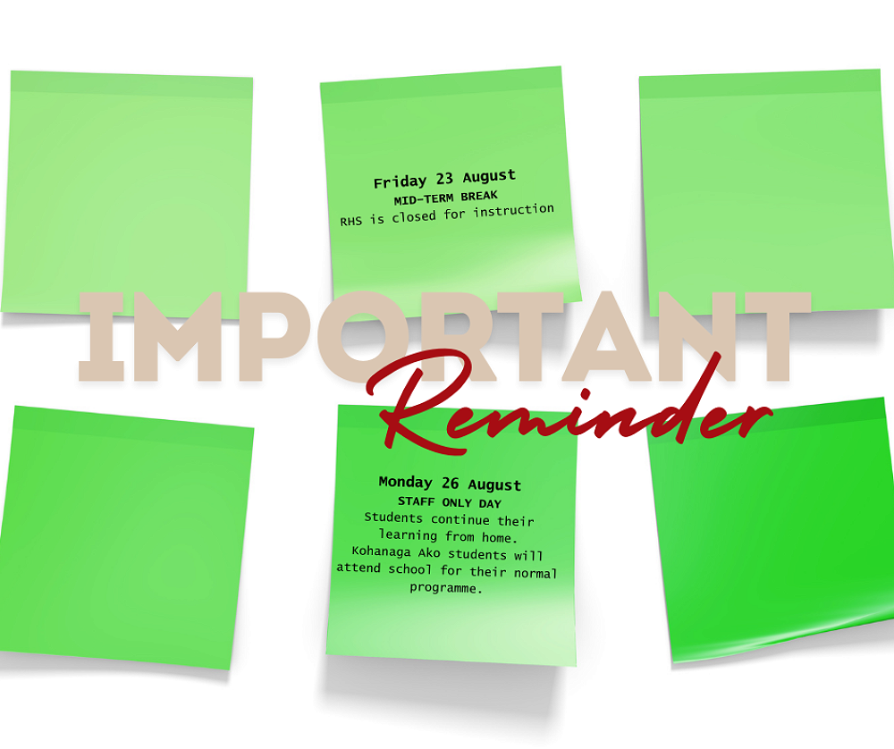 MID TERM BREAK AND STAFF-ONLY DAY