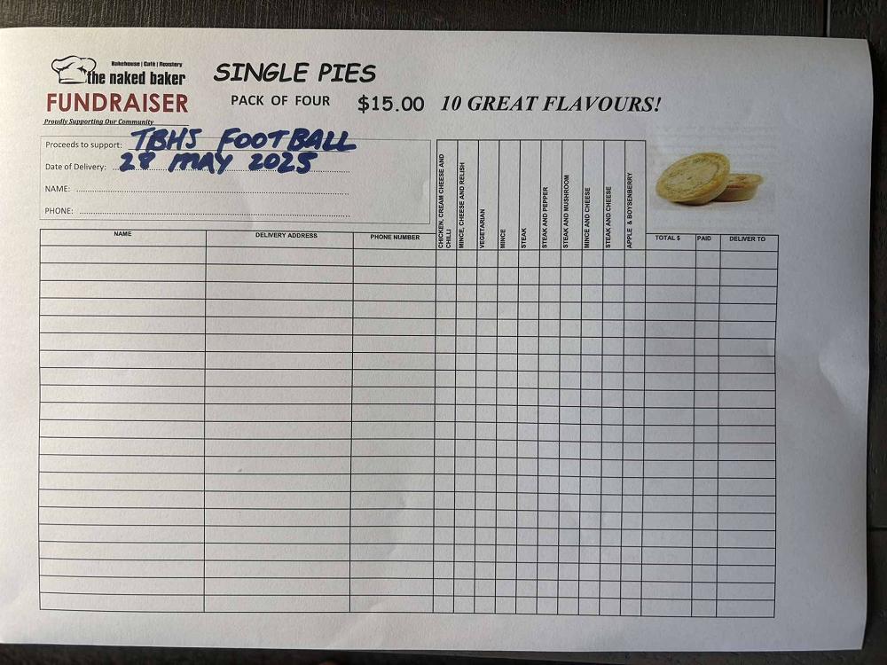 TBHS Football fundraiser