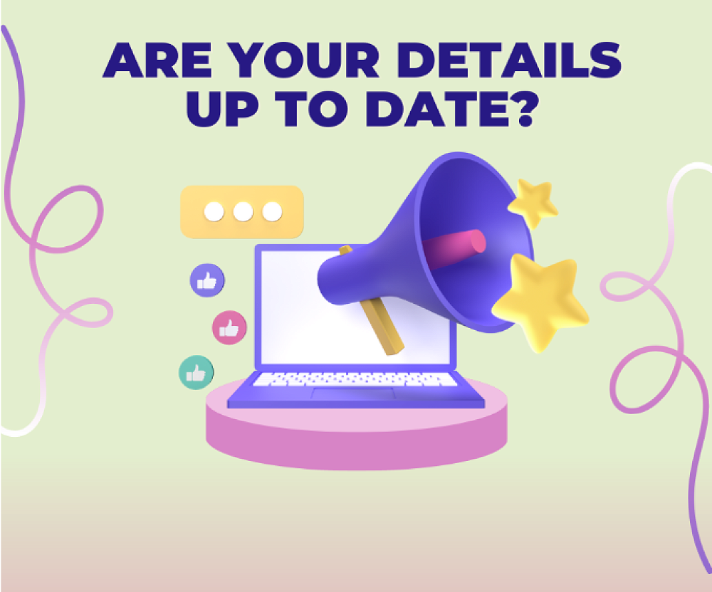 Have your details changed?