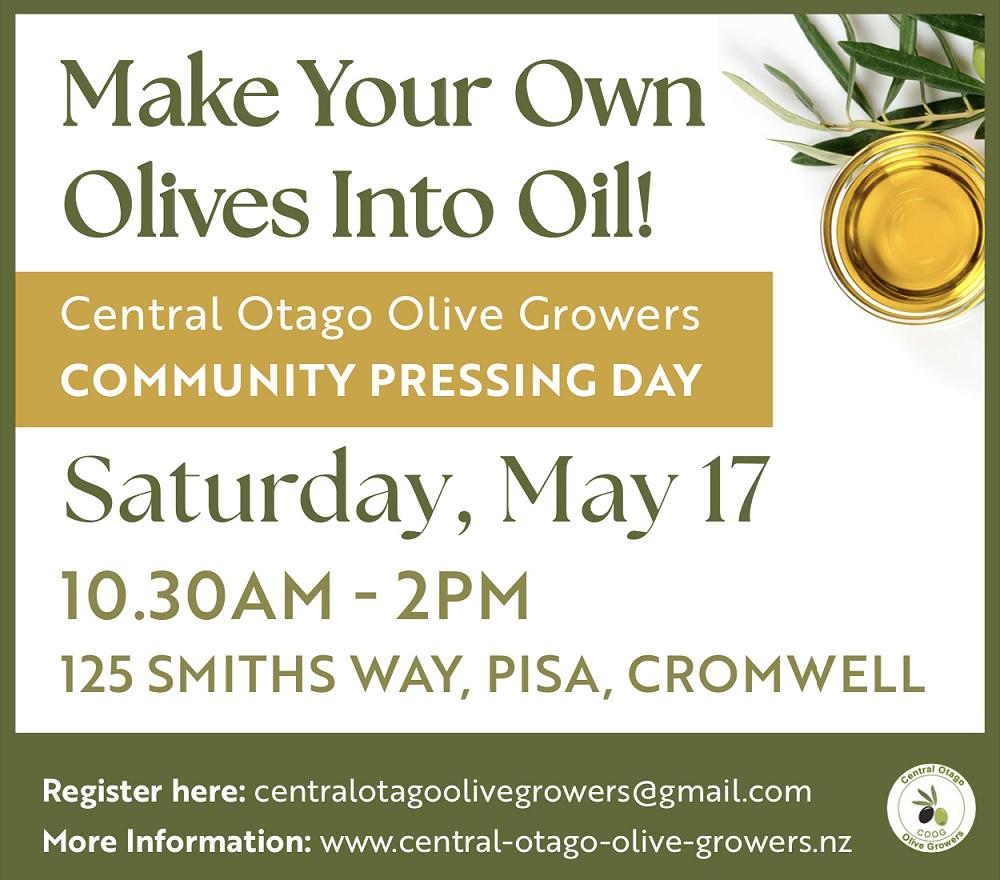 Olive Community Pressing Day 2025 - bring your Olives
