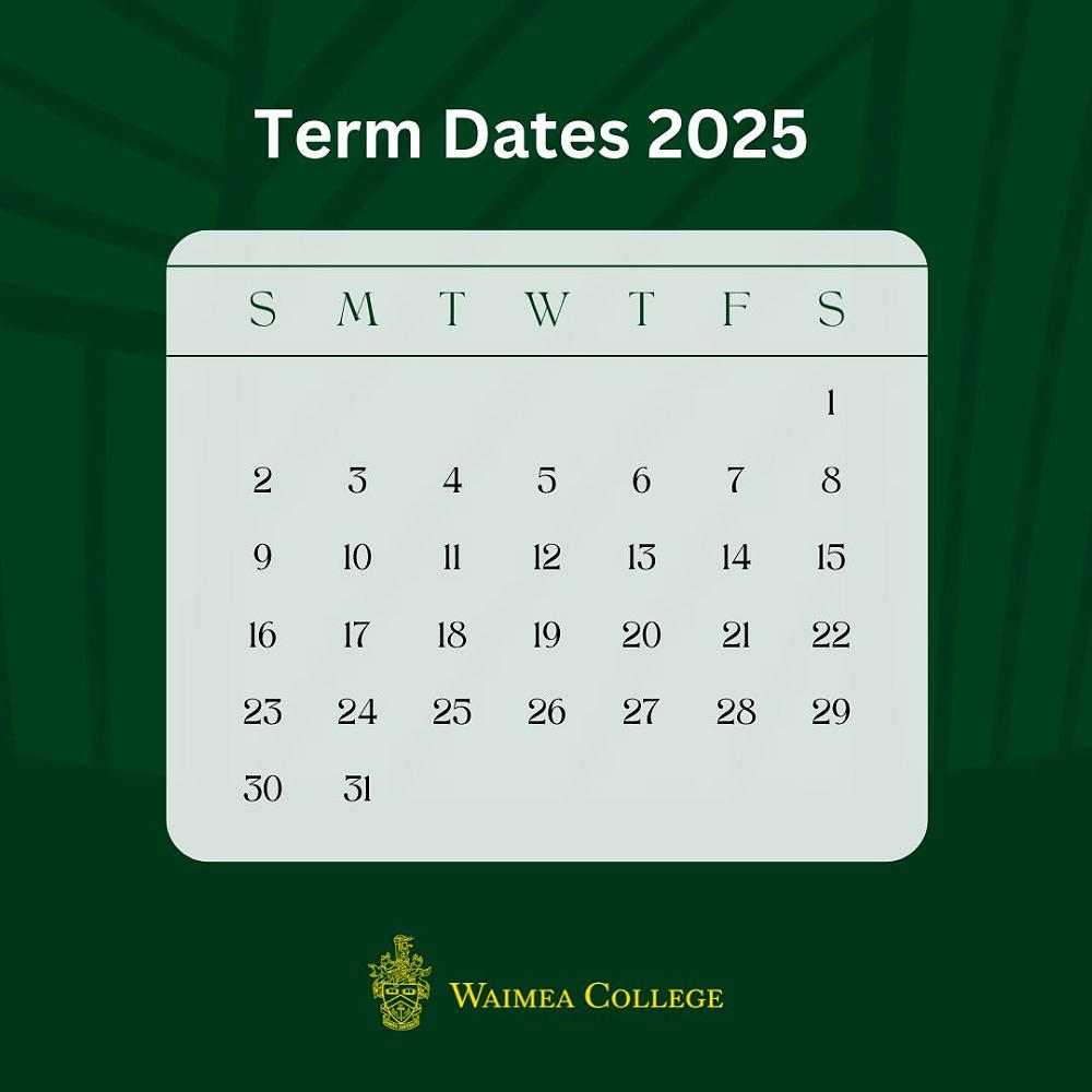 2025 Term Dates