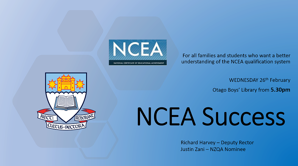 NCEA Information Evening — Newsletter - No 4 - 2025