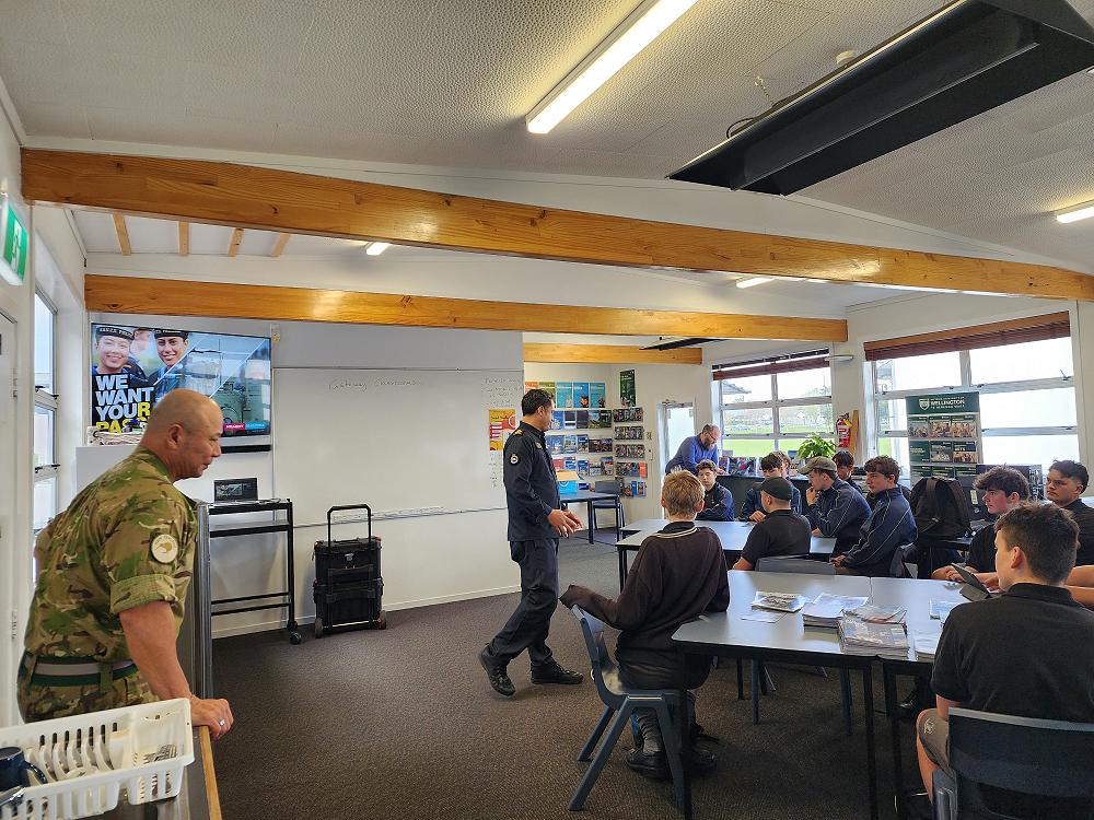 NZDF Engages Tauranga Boys' College Students with Career Opportunities