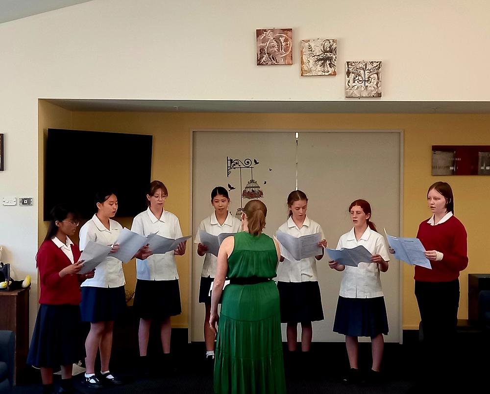 Choir performed at local Rest Home