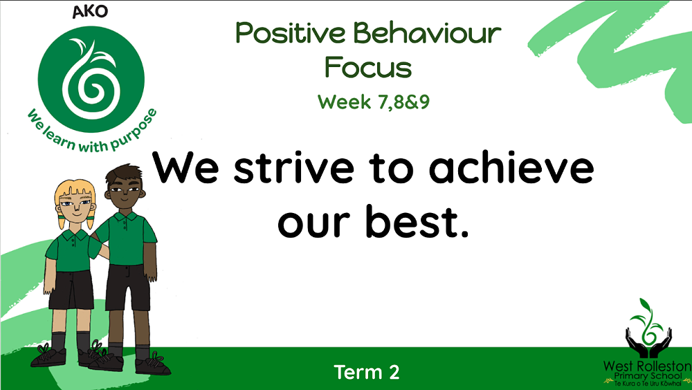 We are a PB4L (Positive Behaviour for Learning) School. — Kāwerongo ...