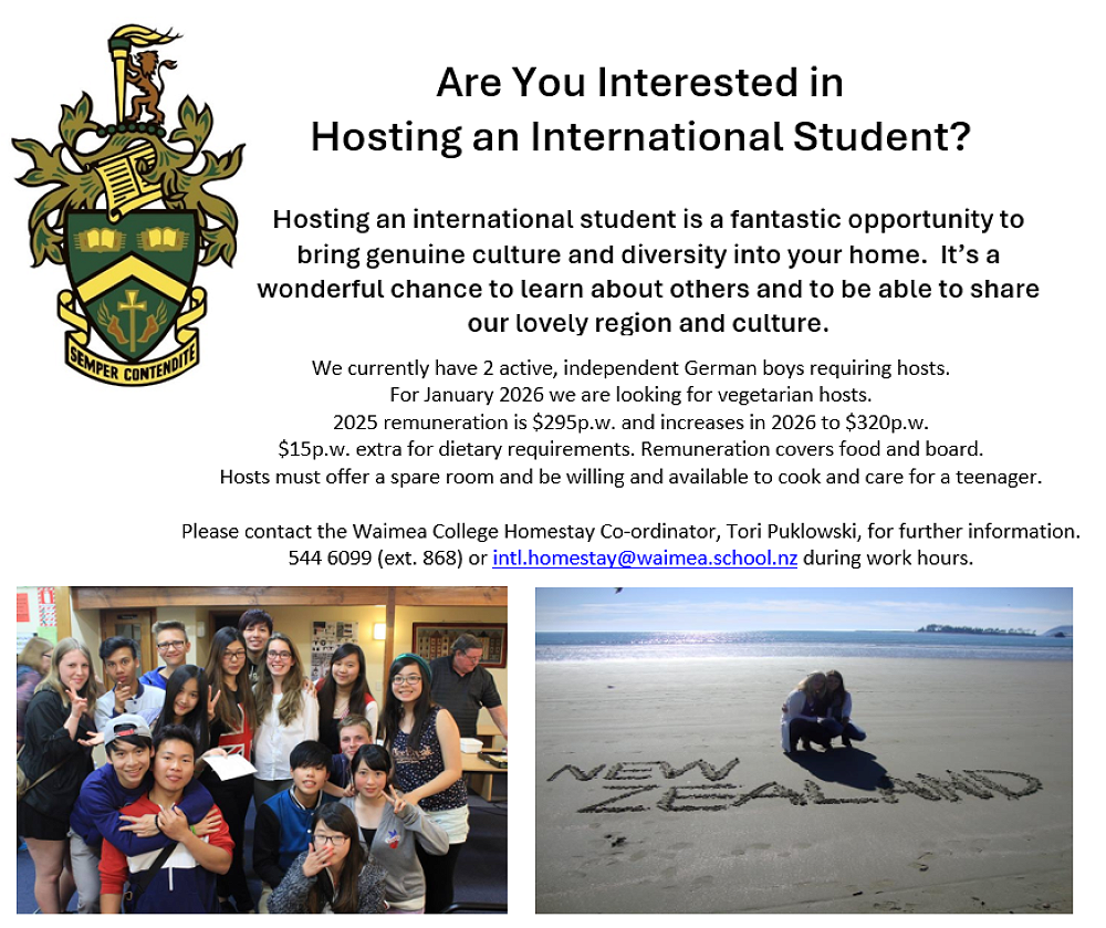 Host Families Wanted! — Newsletter - September 2025