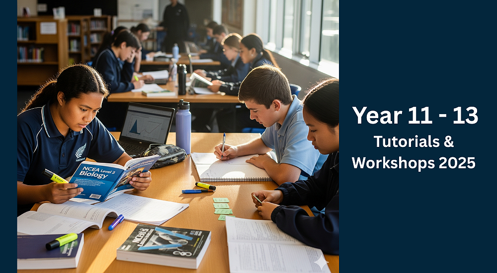 Year 11 – 13 Tutorials & Workshops 2025 — Issue 33 (Term 4, 2025)