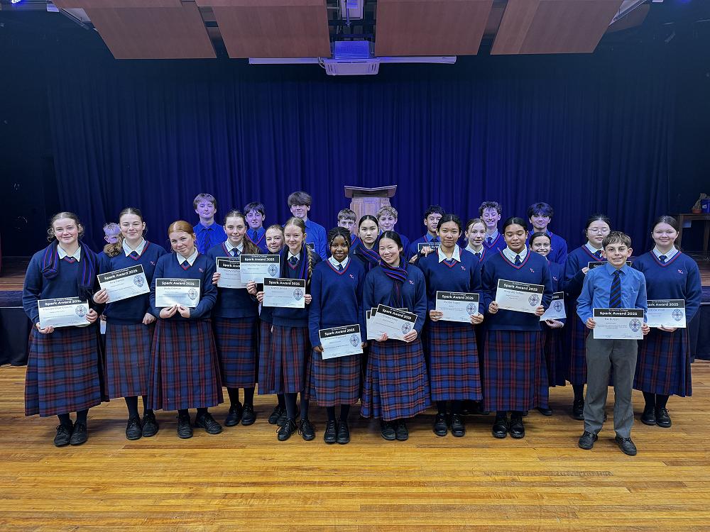 Celebrating Year 9 and 10 Spark Award Recipients