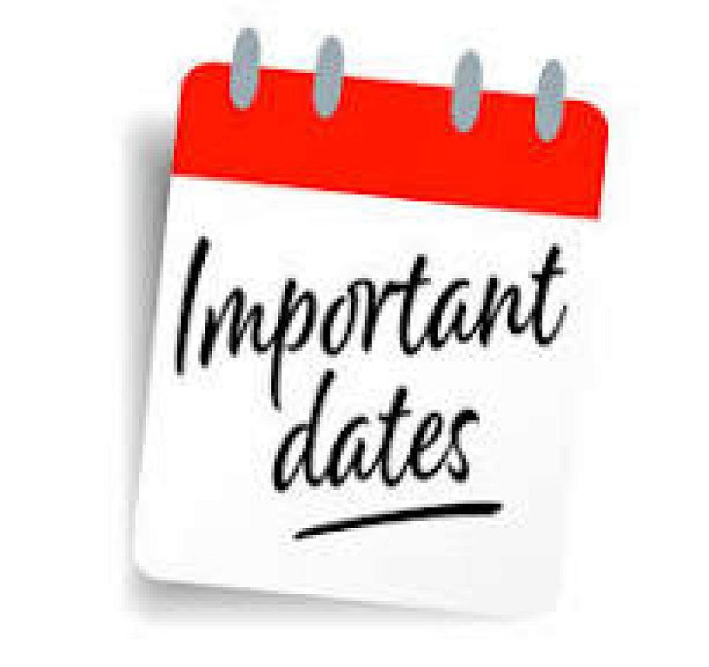 Important Dates