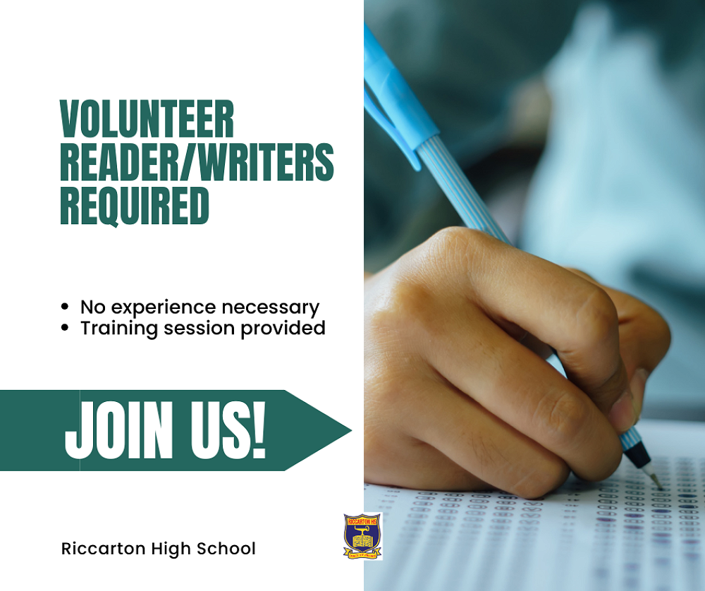 Volunteer Reader/Writers Required
