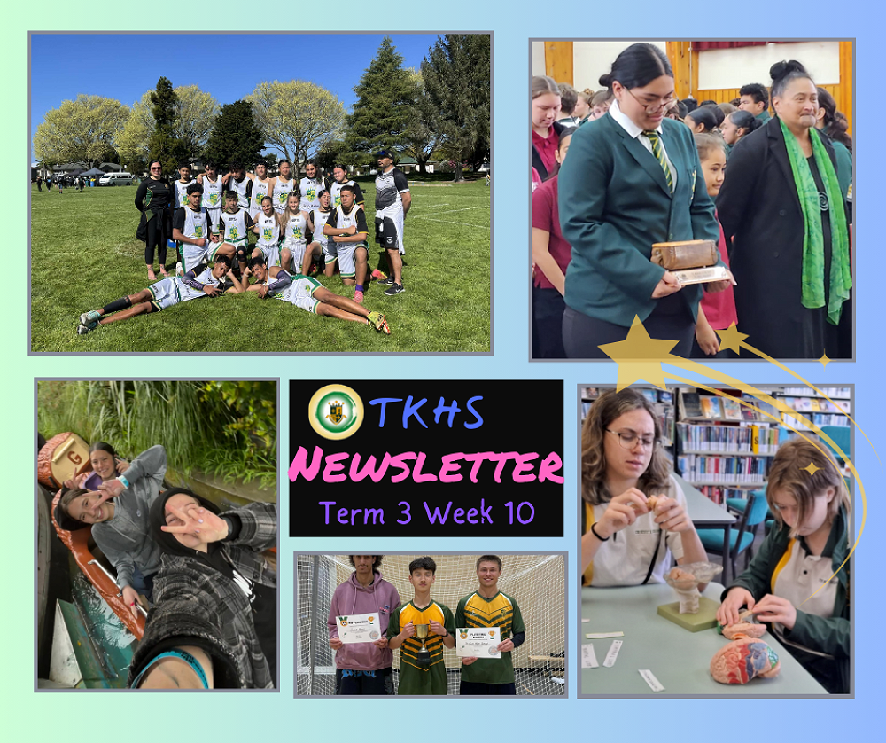 TKHS Newsletter - Term 3 : Week 10