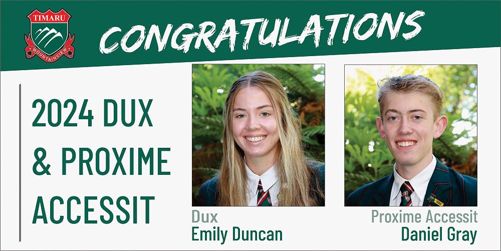 MVHS 2024 Dux & Proxime Accessit