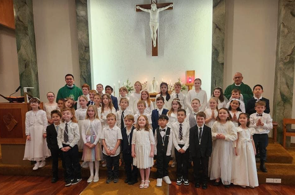 Congratulations to the First Holy Communion students.