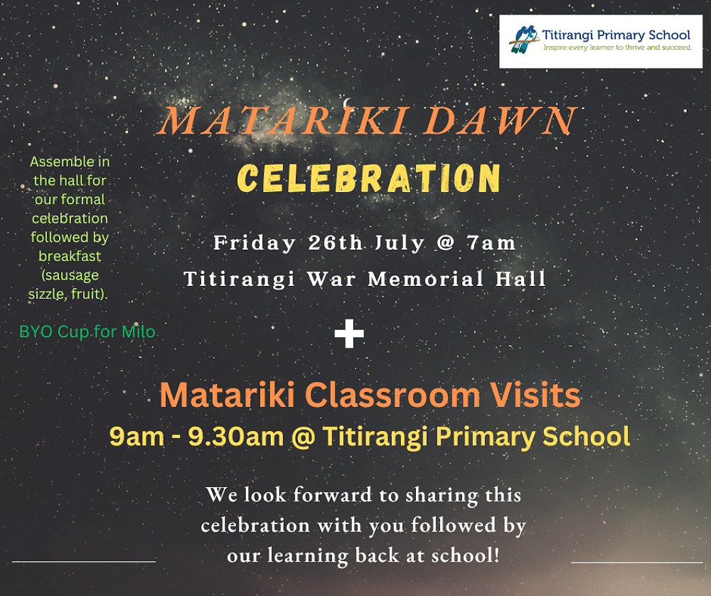 ️Titirangi School Matariki celebrations