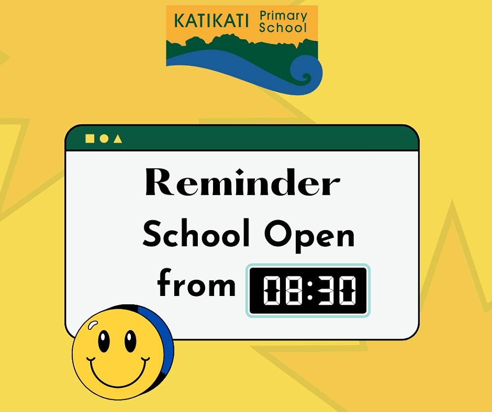 🕗 School Opening Hours Reminder
