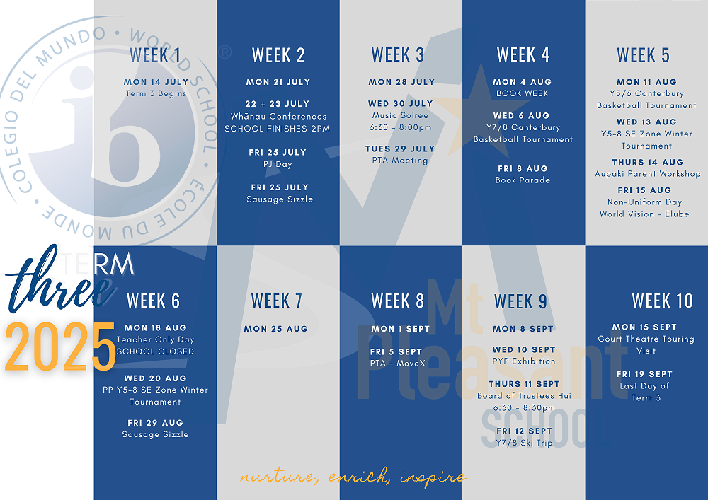 What's coming up in Term Three — Term Three Week Two