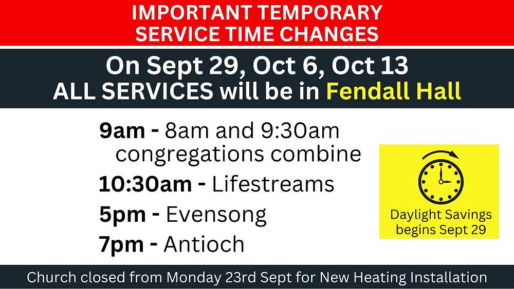 Temporary Service Time Changes SEPT 29-OCT 13 — St Barnabas Connect 11 ...